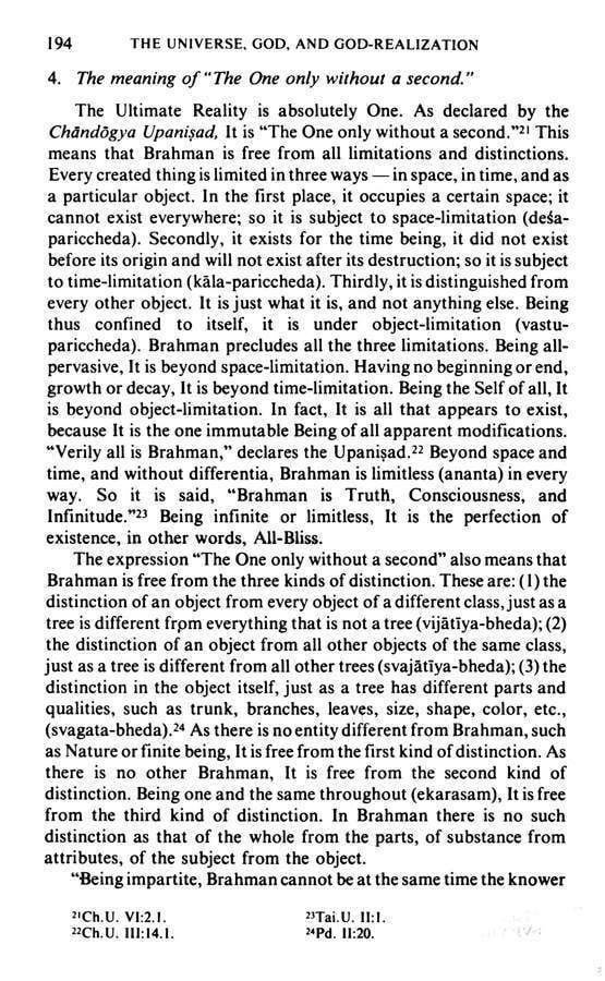 The Universe God and God Realization