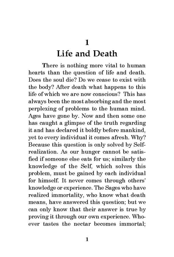 The Problem of Life and Death