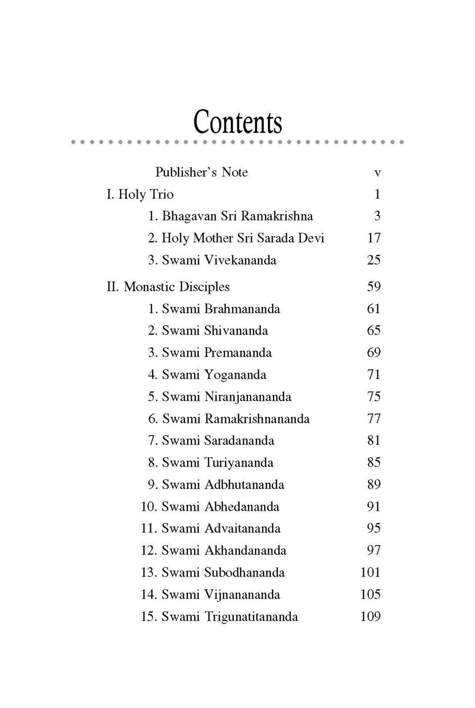 Holy Trio and Their Mission