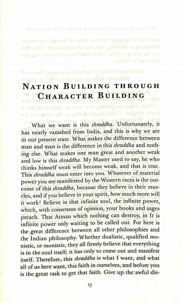 Nation Building Through Character Building (English) (Paperback)