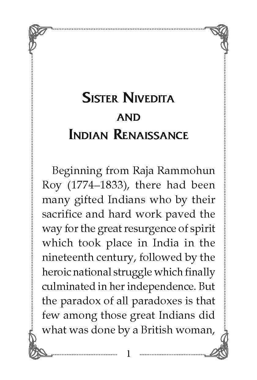 Sister Nivedita and Indian Renaissance